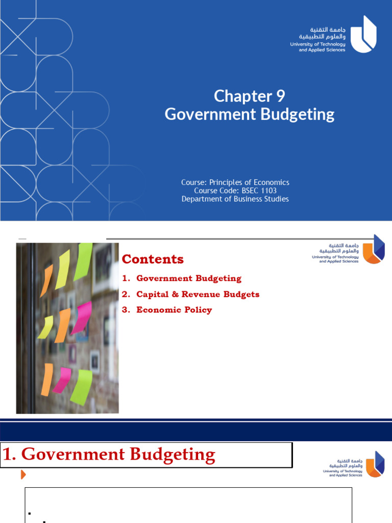 POE Chapter 9 - Government Budgeting | PDF | Fiscal Policy | Taxes