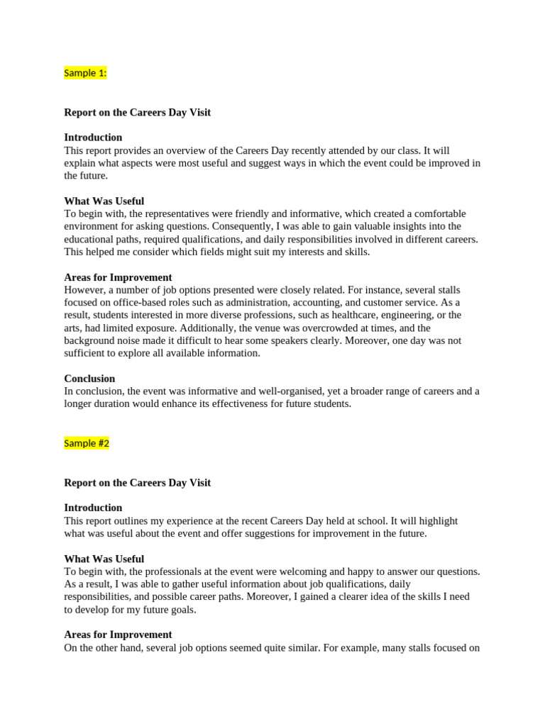 Evaluating Careers Day Insights | PDF | Human Communication | Cognition