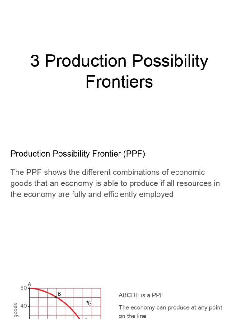 3 Production Possibility Frontiers | PDF | Economies | Economics