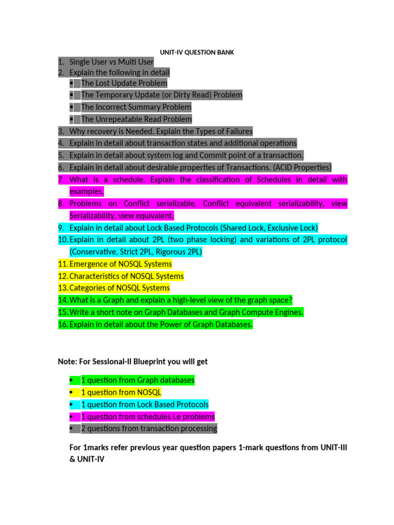 Transaction Processing and NOSQL Concepts | PDF