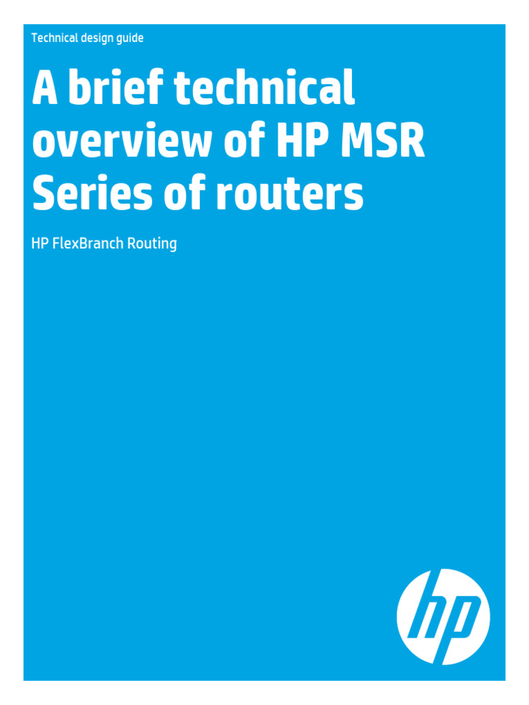 HP Smartbuy LP HP - MSR - Routers | PDF | Computer Network | Network Switch