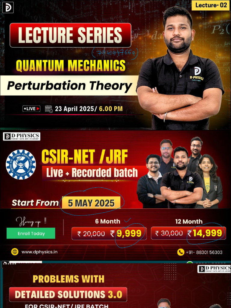 Perturbation Theory Lec 02 | PDF