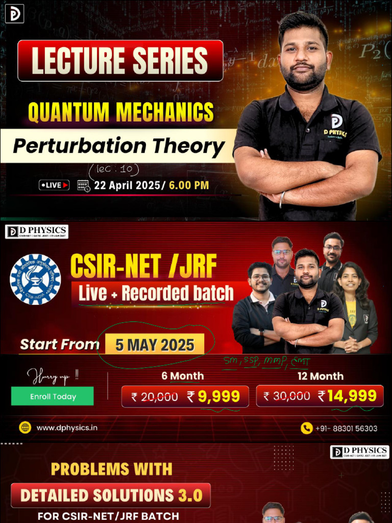 Perturbation Theory Lec 01 | PDF