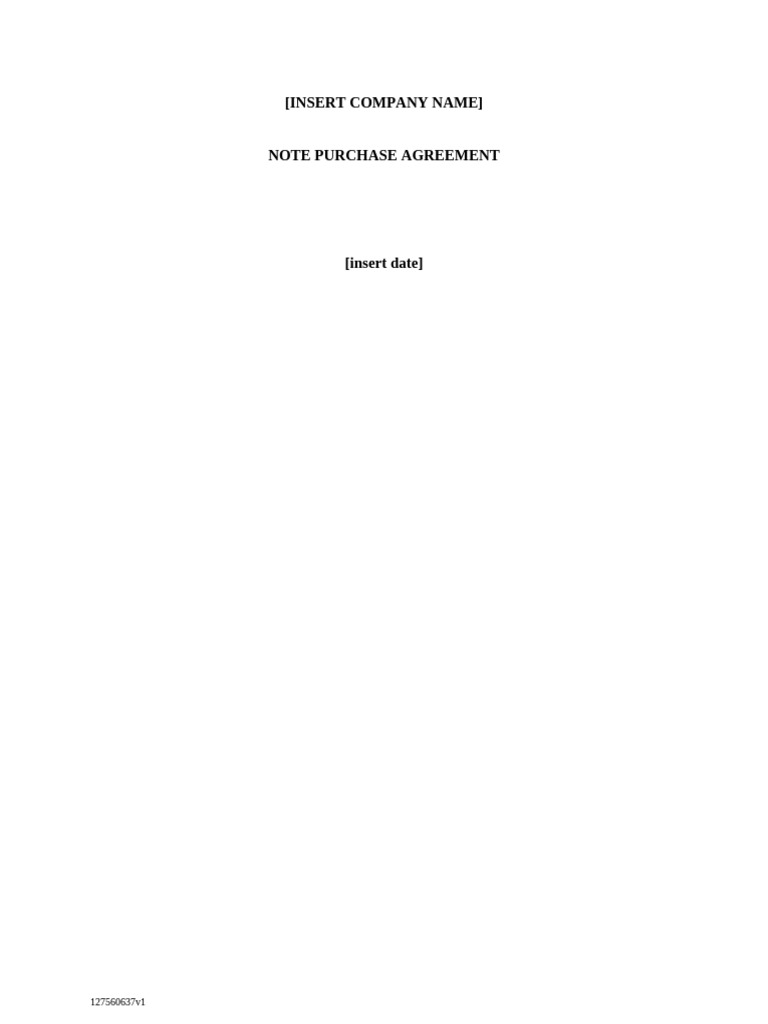 Convertible Note Purchase Agreement | PDF | Securities Act Of 1933 | Securities (Finance)