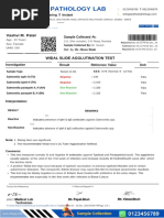 Typhoid Positive Report Format | PDF