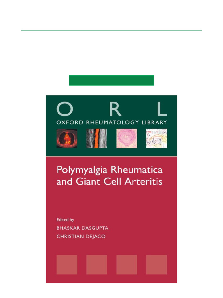 Polymyalgia Rheumatica and Giant Cell Arteritis 1st Edition New Edition ...