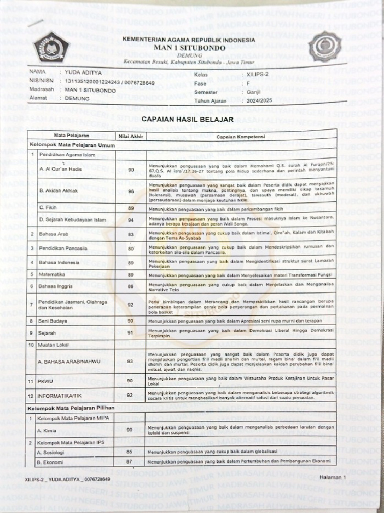 XII, Ganjil - 11zon | PDF