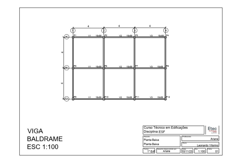 Drawing VIga baldrame (1)-Layout1 | PDF
