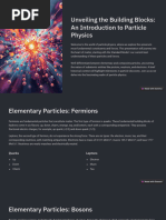 Subatomic Particles List | PDF | Elementary Particle | Quark
