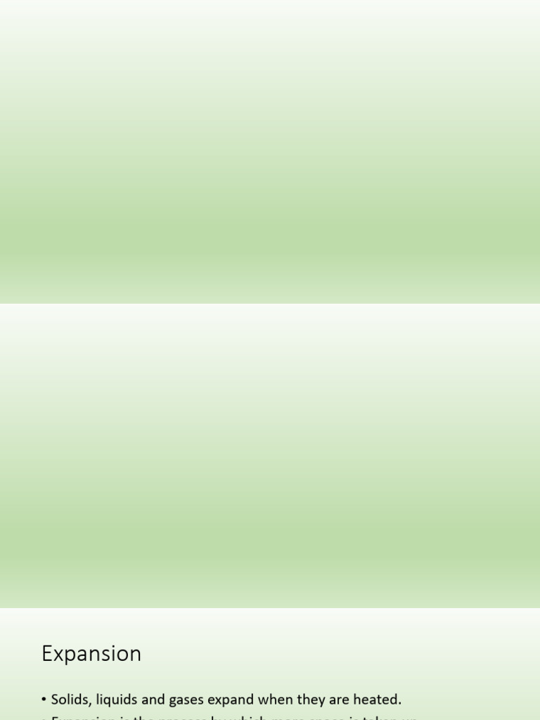 Gr8 Expansion and Contraction | PDF | Thermal Expansion | Gases