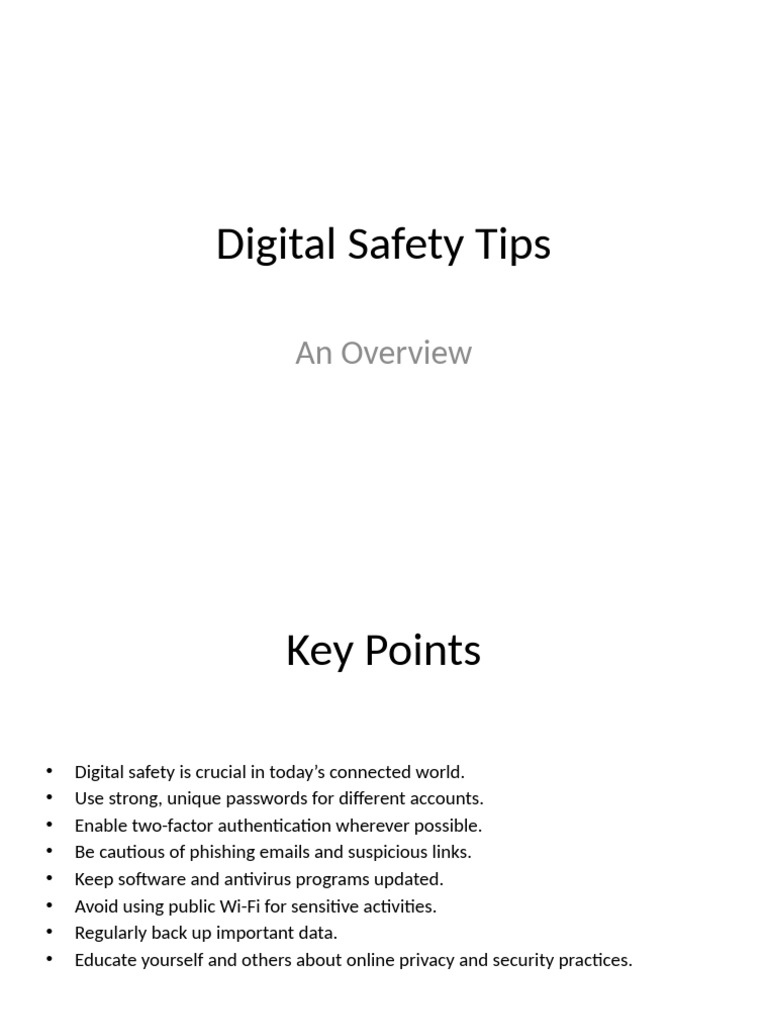 Digital Safety Tips Enhanced | PDF