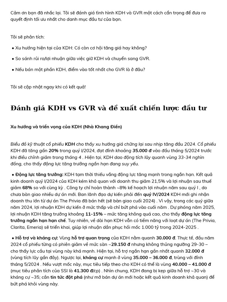 Danh Gia Chuyen Doi Co Phieu | PDF