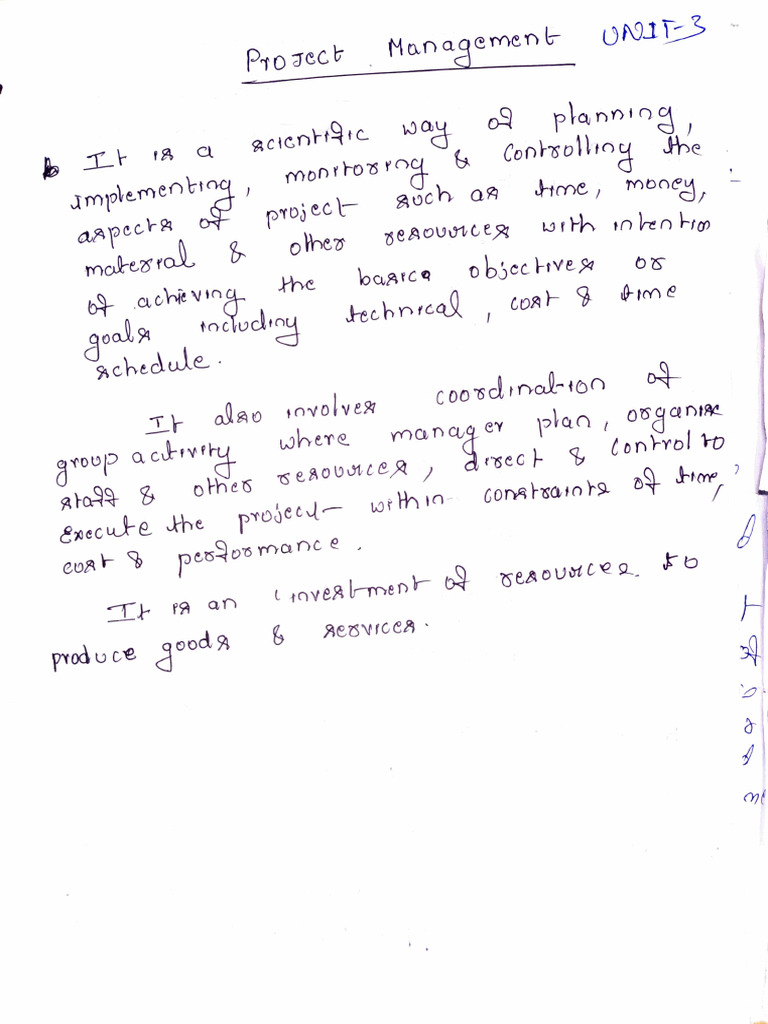 Unit 3 Project Management Pdf