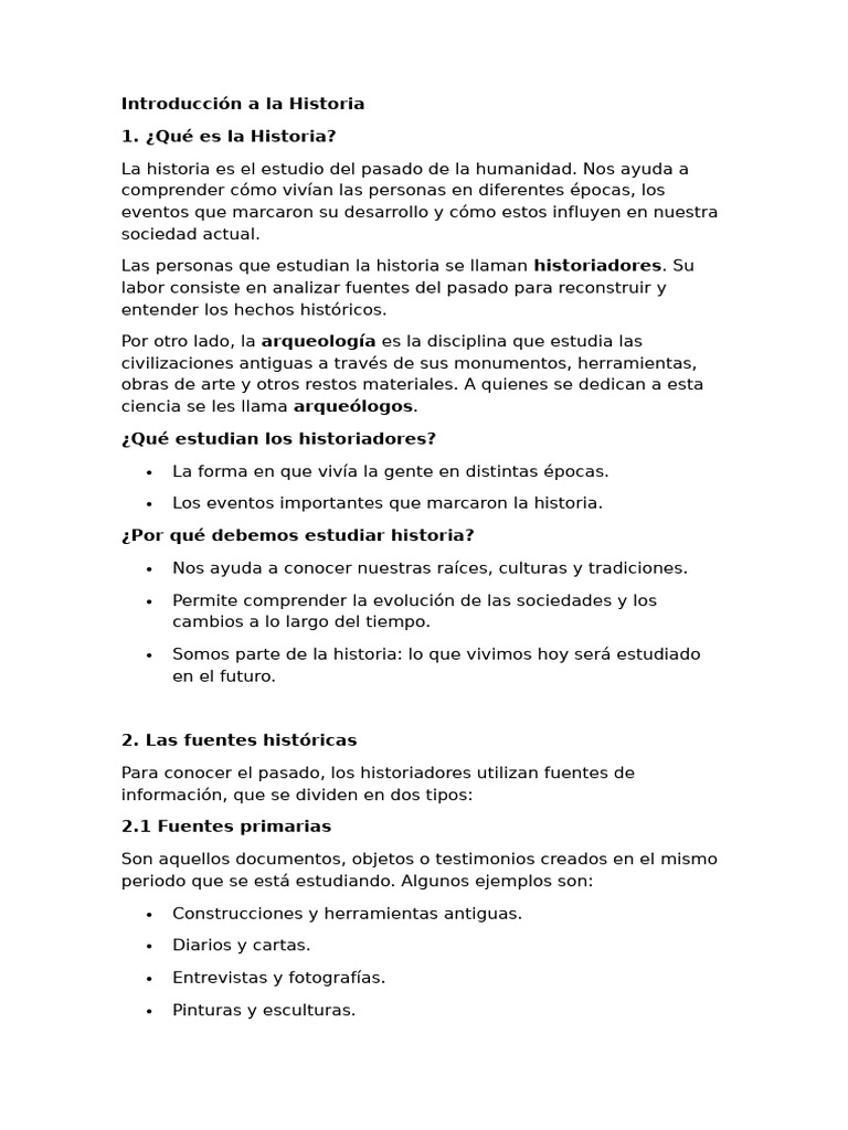 Introducción A La Historia | PDF | Homo | Evolución humana