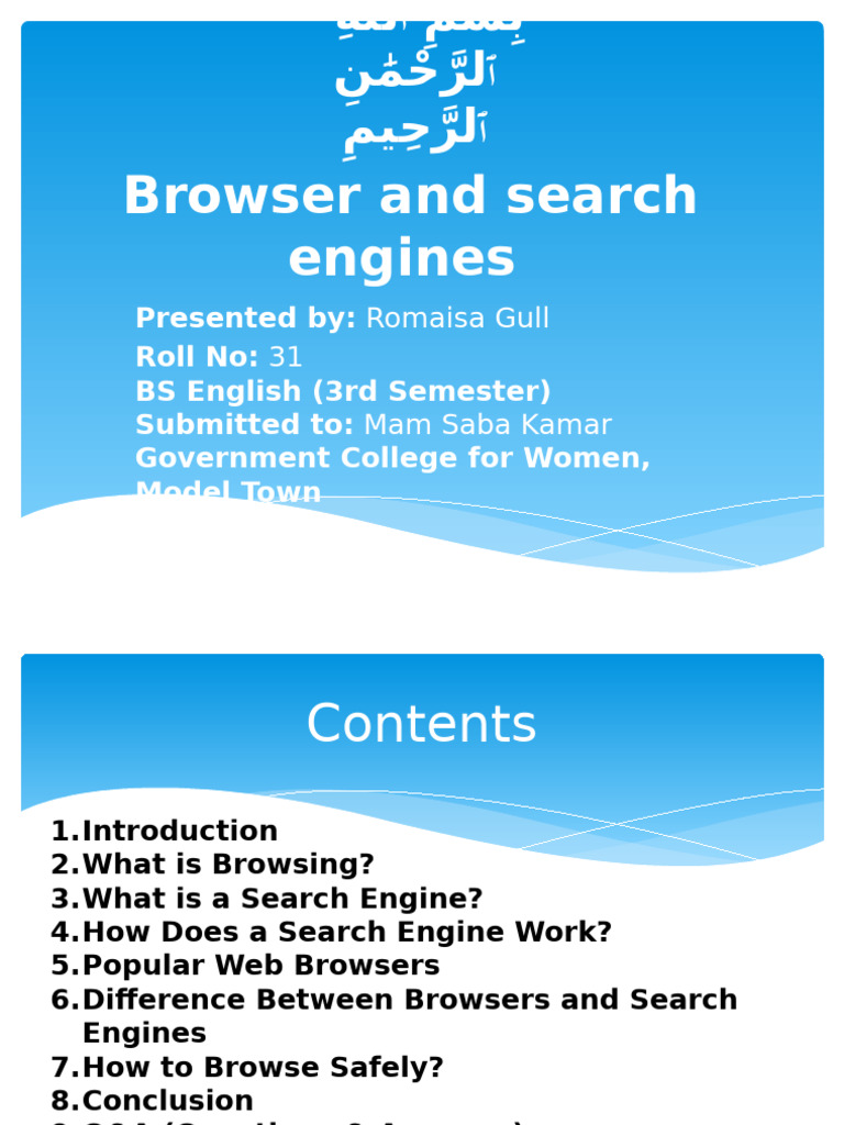 Browser and Search Engines | PDF