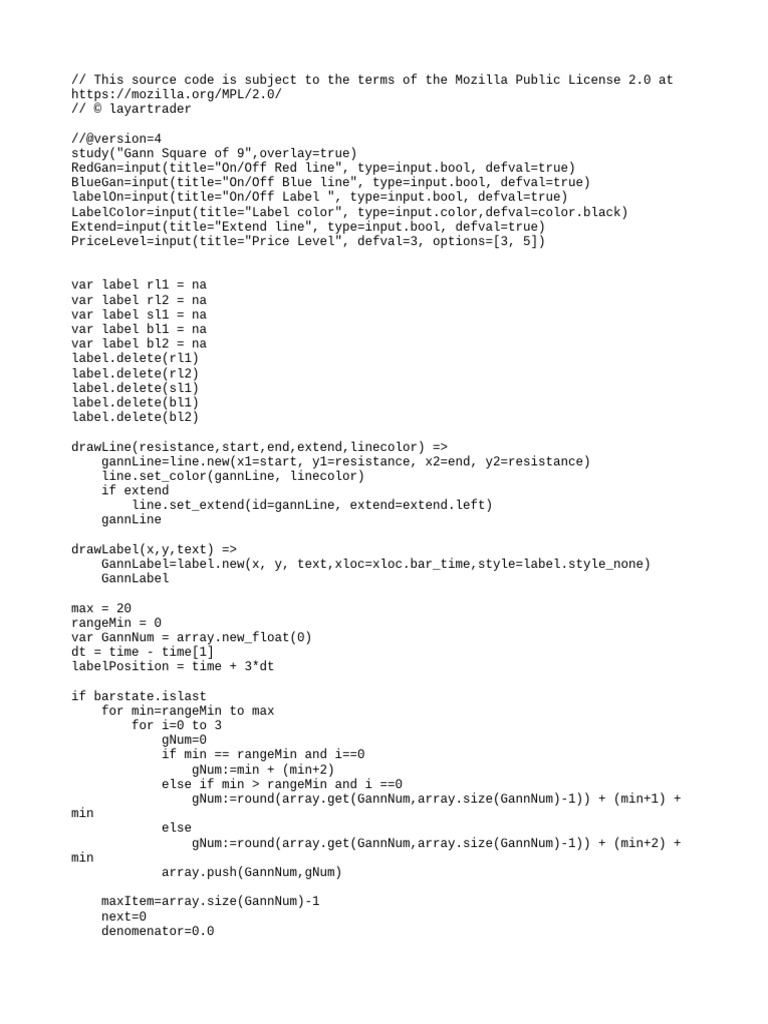 Gann Square of 9 | PDF