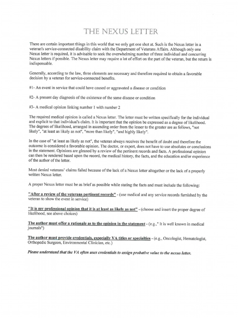 Nexus Letters | PDF