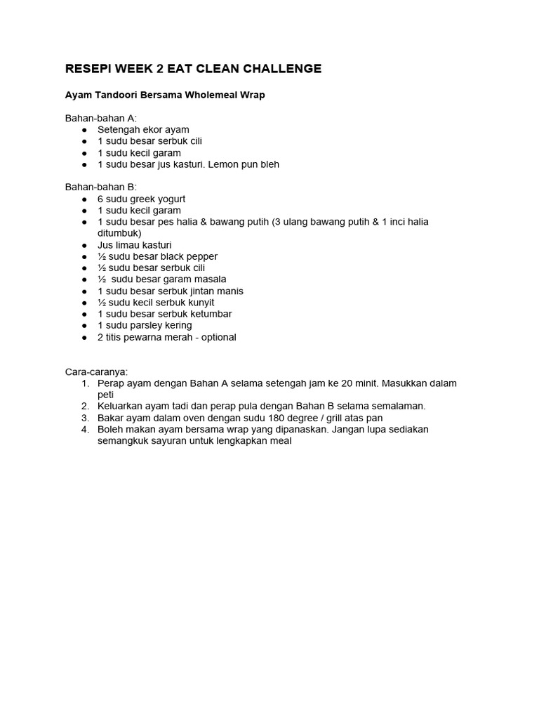 Week 2 - Menu Ec | PDF