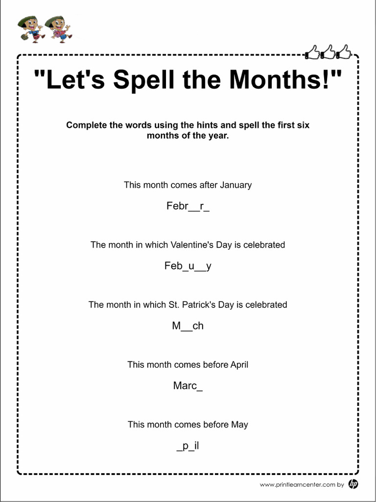 Months Recognition | PDF