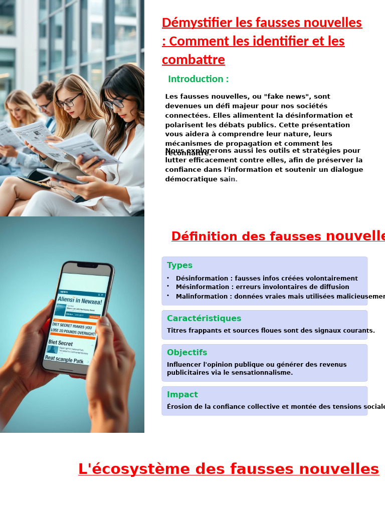 Identifier et combattre les fausses nouvelles | PDF