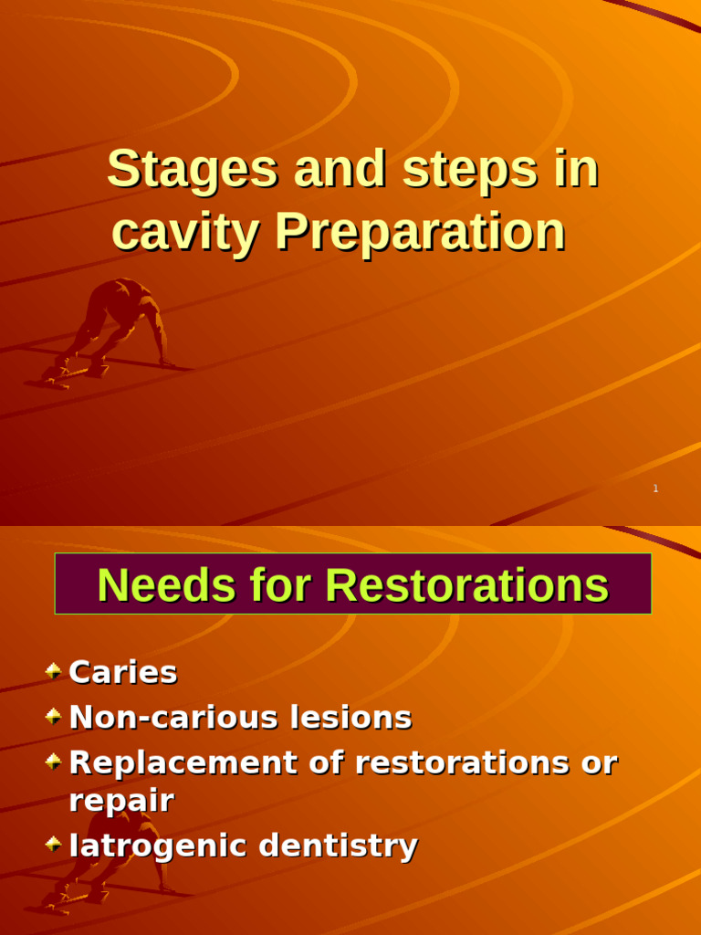 Steps of Cavity Preperation | PDF | Tooth Enamel | Dentin
