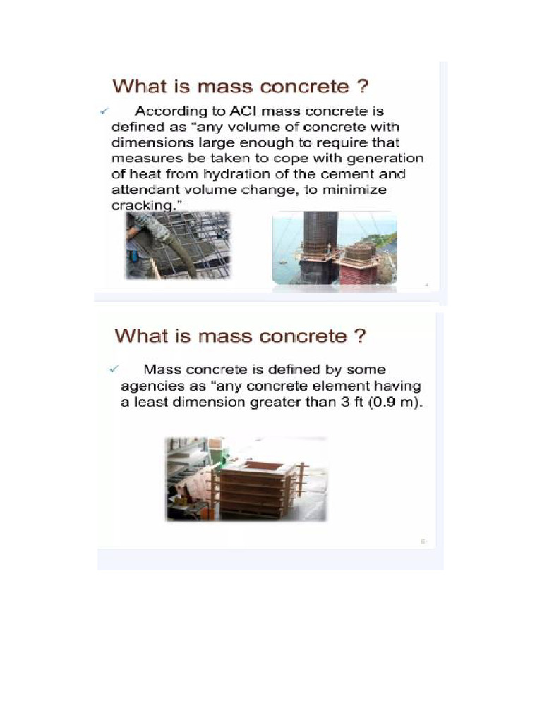 Mass Concrete | PDF