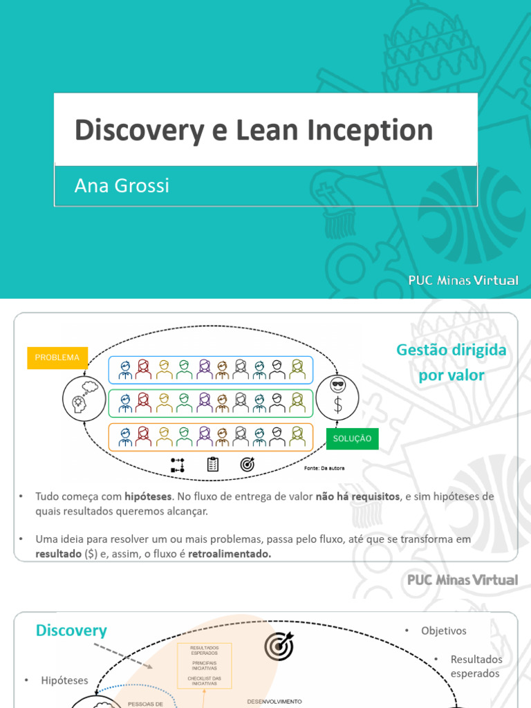 U1-A3-Discovery e Lean Inception | PDF | Empresa Startup | Microempresas e Empreendedores