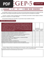 EGEP 5. Evaluacion Global de Estres Postraumatico | PDF | Manual Diagnóstico y Estadístico de ...