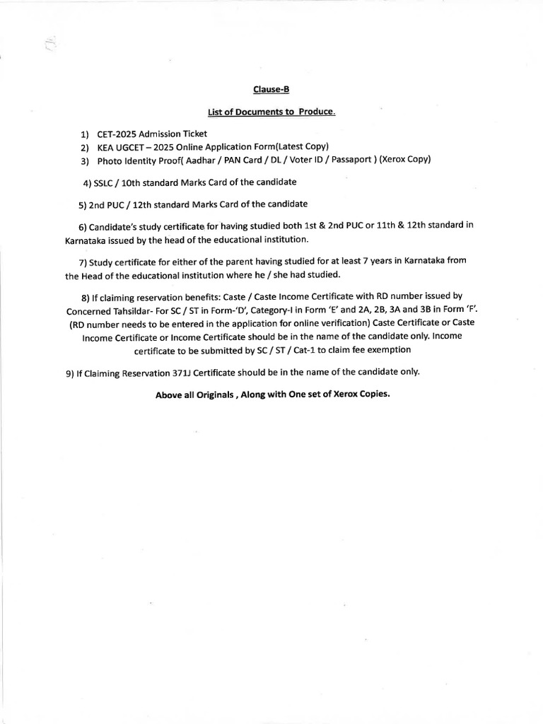 CLAUSE CODE B TO O 29042025english | PDF