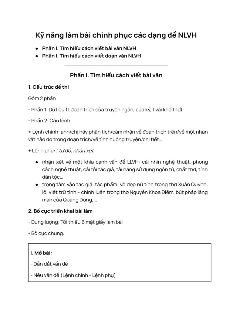 Buổi 09. Kỹ Năng NLVH (P1) | PDF