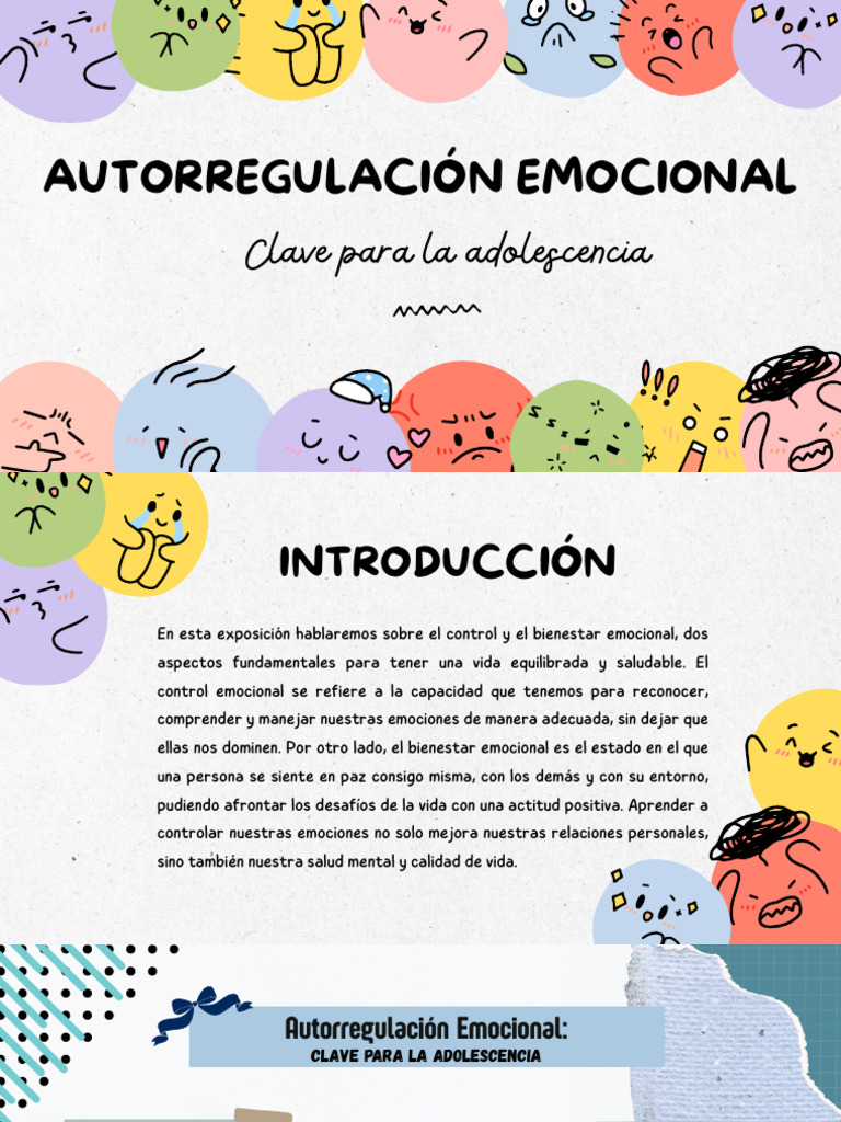 Autorregulación Emocional | PDF | Las emociones | Autorregulación emocional