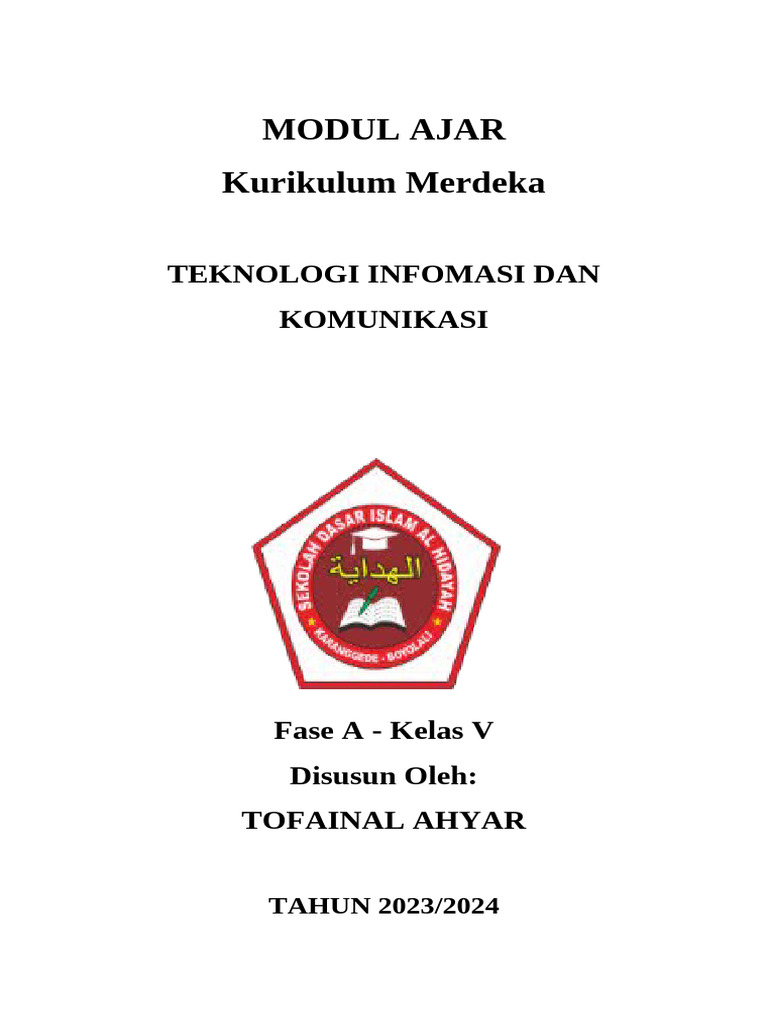 Modul Ajar Tik Kelas 1 Bab 2 | PDF