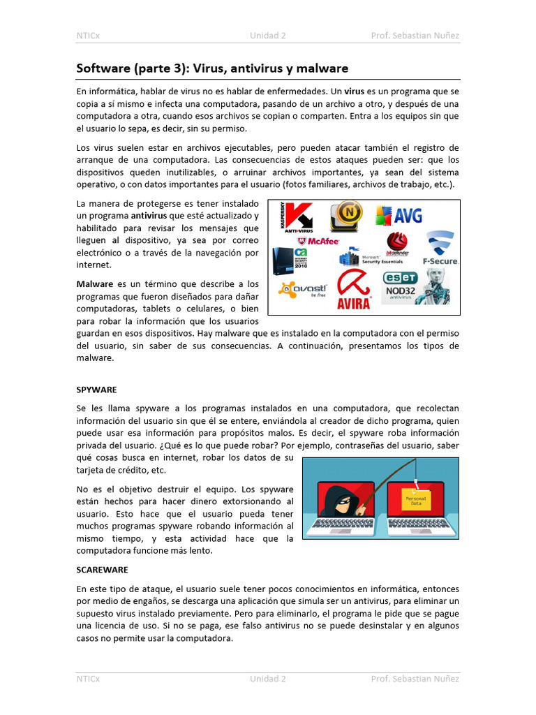 TP 09 - Software (Parte 3) | PDF | Virus de computadora | Malware