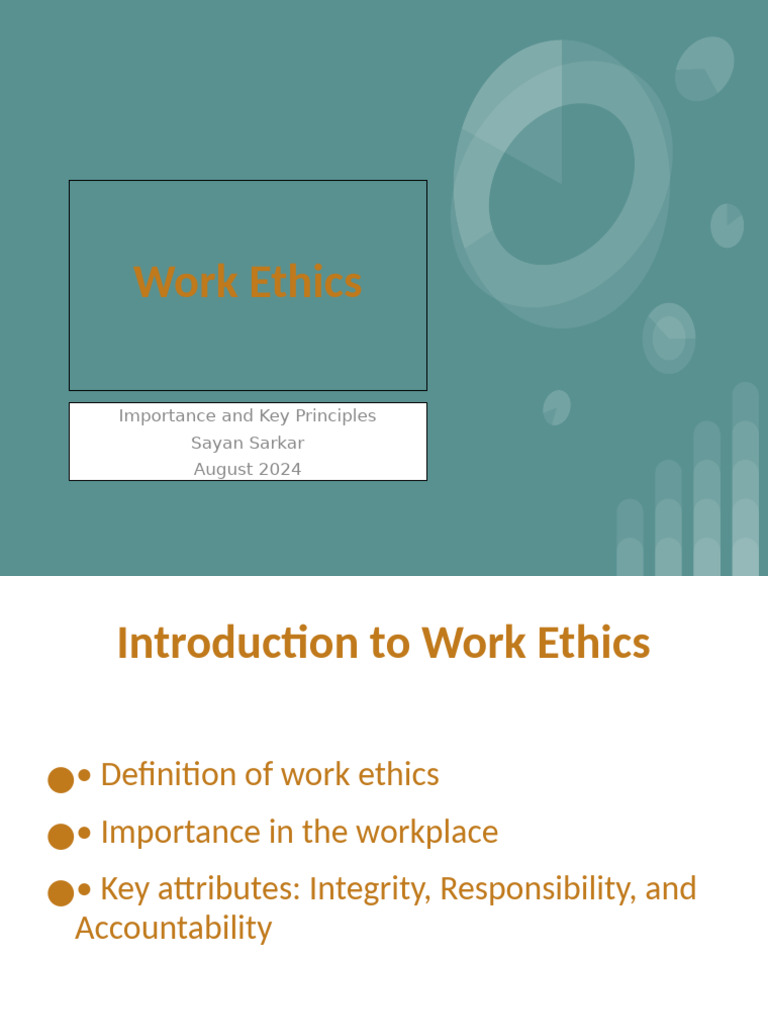 Work Ethics Presentation | PDF