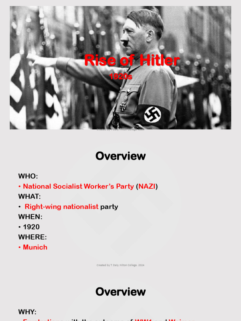 Rise of Hitler Beer Hall Putsch | PDF