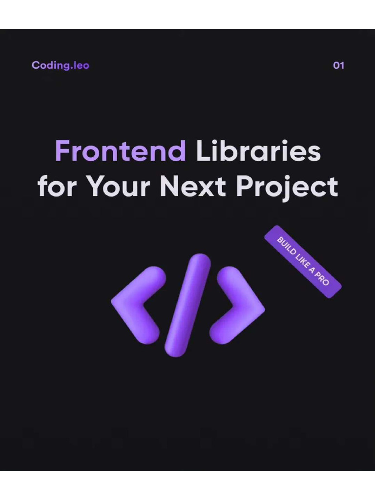 Front-end Libraries for your Next Project | PDF