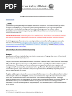 Denver II Test Form | PDF