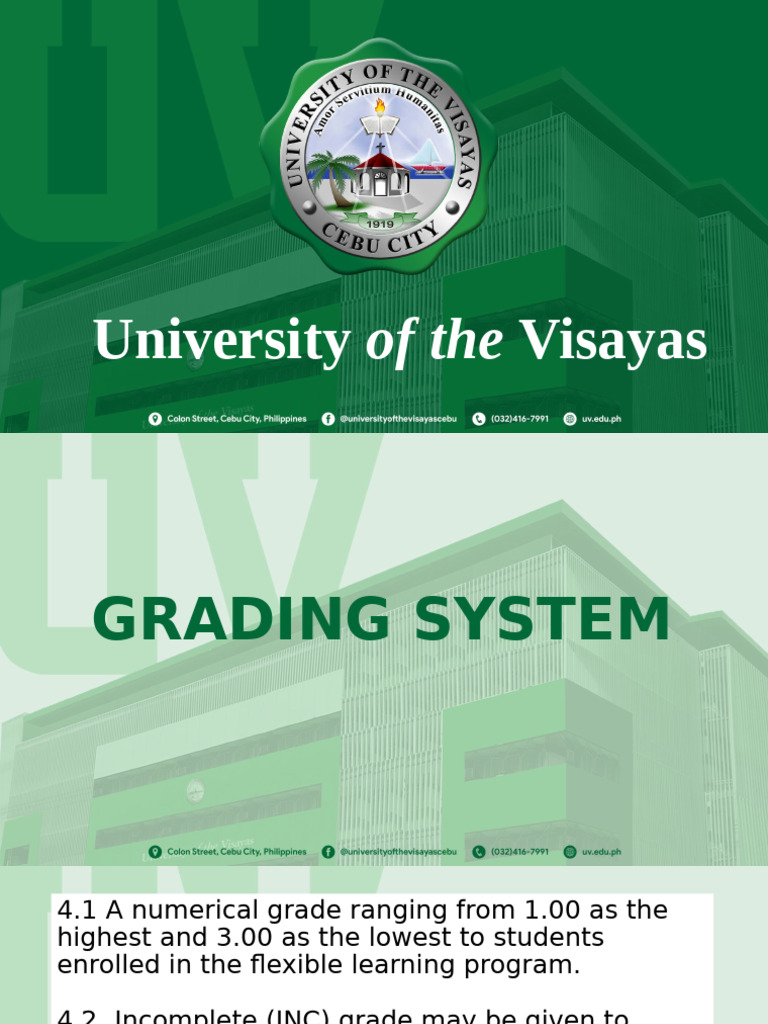 FOR CE REMINDERS UVfied Presentation Template Grading System Awards ...
