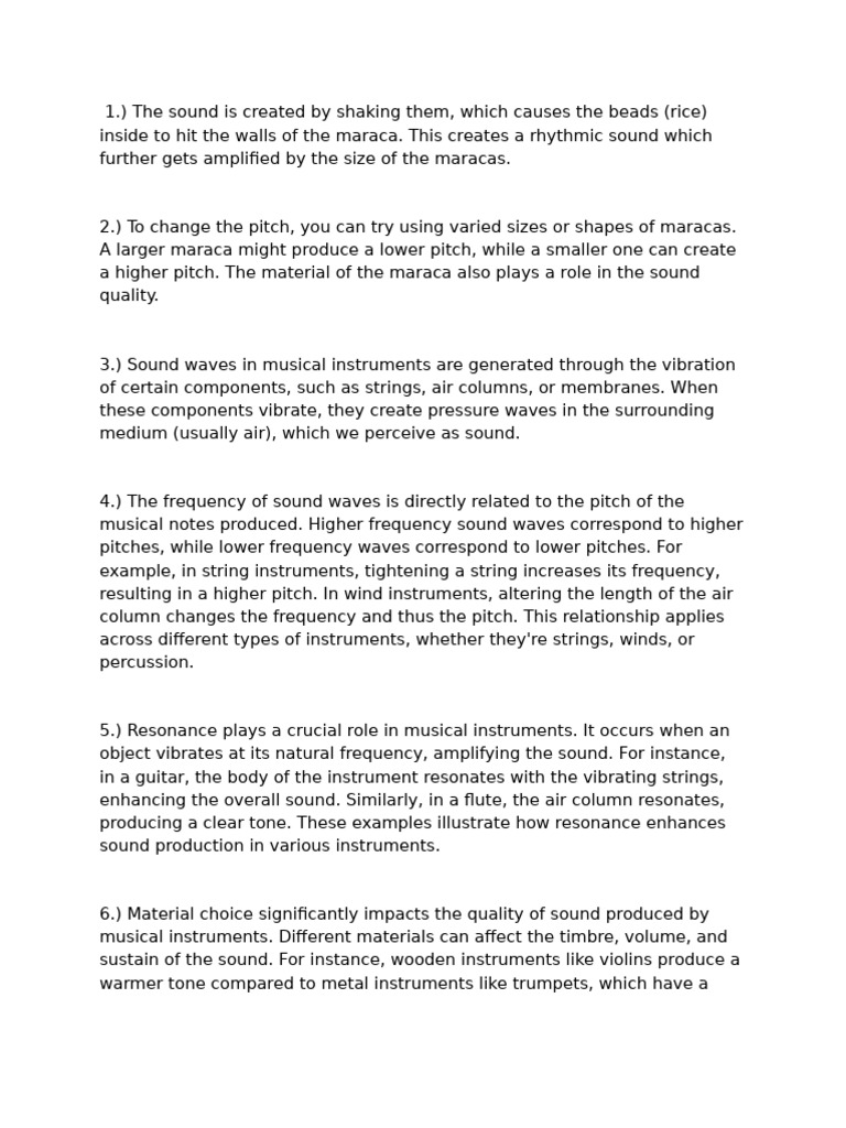 Document | PDF | Sound | Pitch (Music)