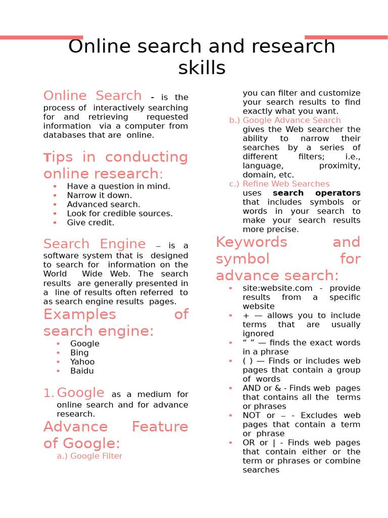 Mastering Online Research Skills | PDF | World Wide Web | Internet & Web
