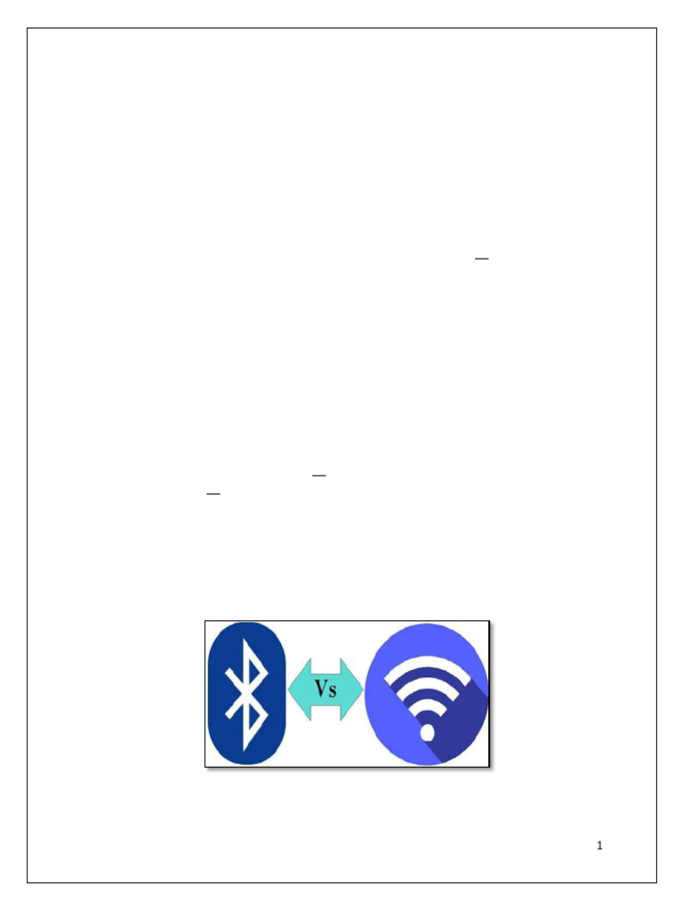 Wi-Fi vs. Bluetooth: Key Differences Explained | PDF | Wi Fi | Ieee 802.11