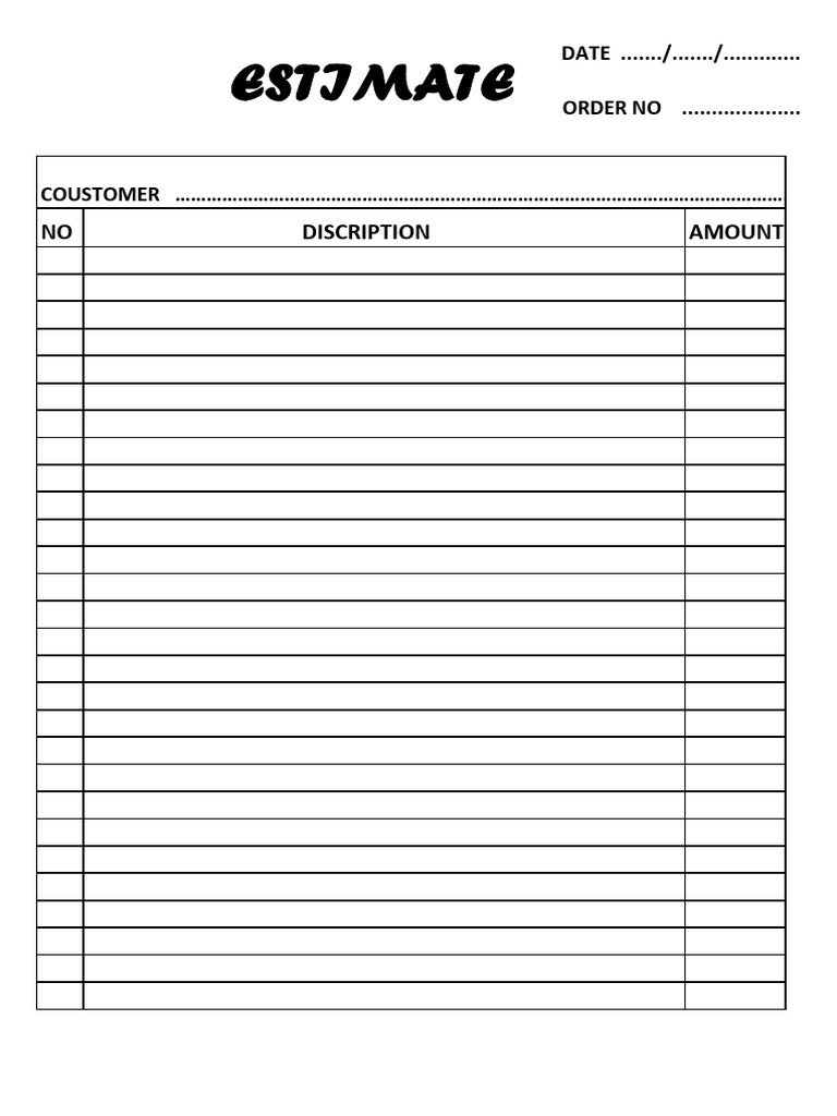 Bill Book Formate | PDF