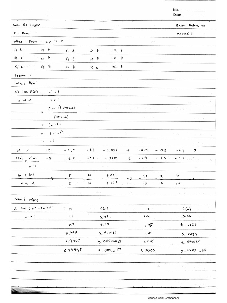 Basic Cal - Mod 1 q3_ilayon | PDF