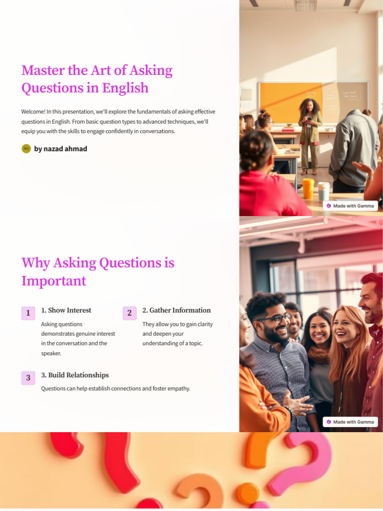 Master the Art of Asking Questions in English | PDF | Question | Phrase