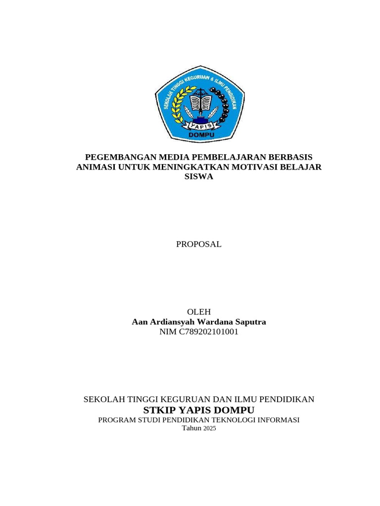 Proposal Aan Ardiansyah Wardana Saputra.2003 | PDF