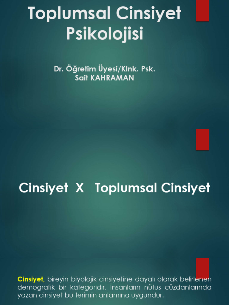 Toplumsal Cinsiyet 111 | PDF