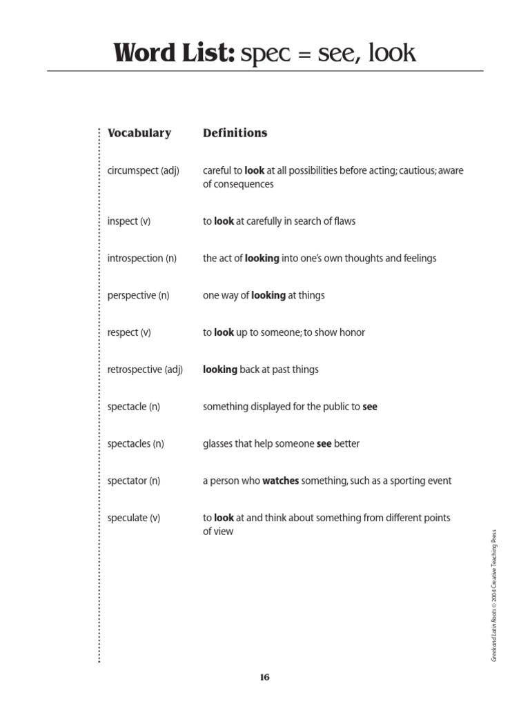 Understanding the Root "Spec" | PDF
