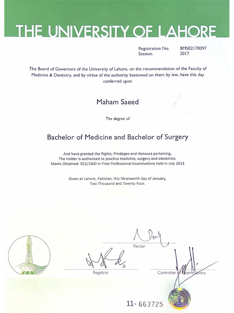 Mbbs Degree 1st | PDF