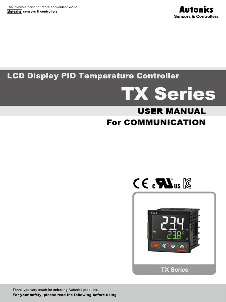 Autonics TX4S Modbus Manual | PDF