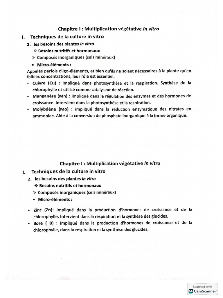 Biotechnologie Végétale 1-2 | PDF